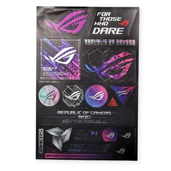 ASUS | Other | Asus Rog Republic Of Gamers Keychain And Sticker Sheet ...